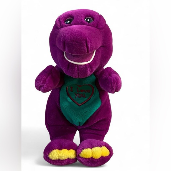 Toys | Vintage Y2k Character Barney The Dinosaur Small Plushie Stuffed ...
